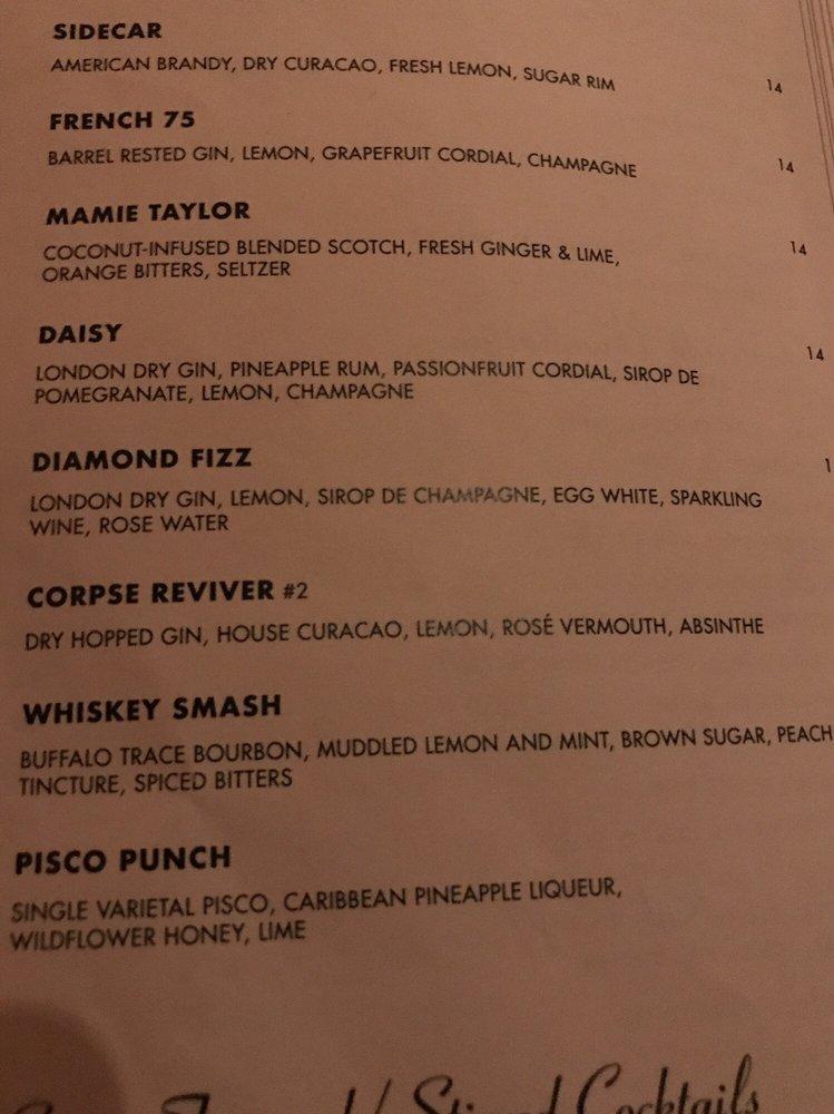 Menu at Born and Raised steakhouse, San Diego, India St