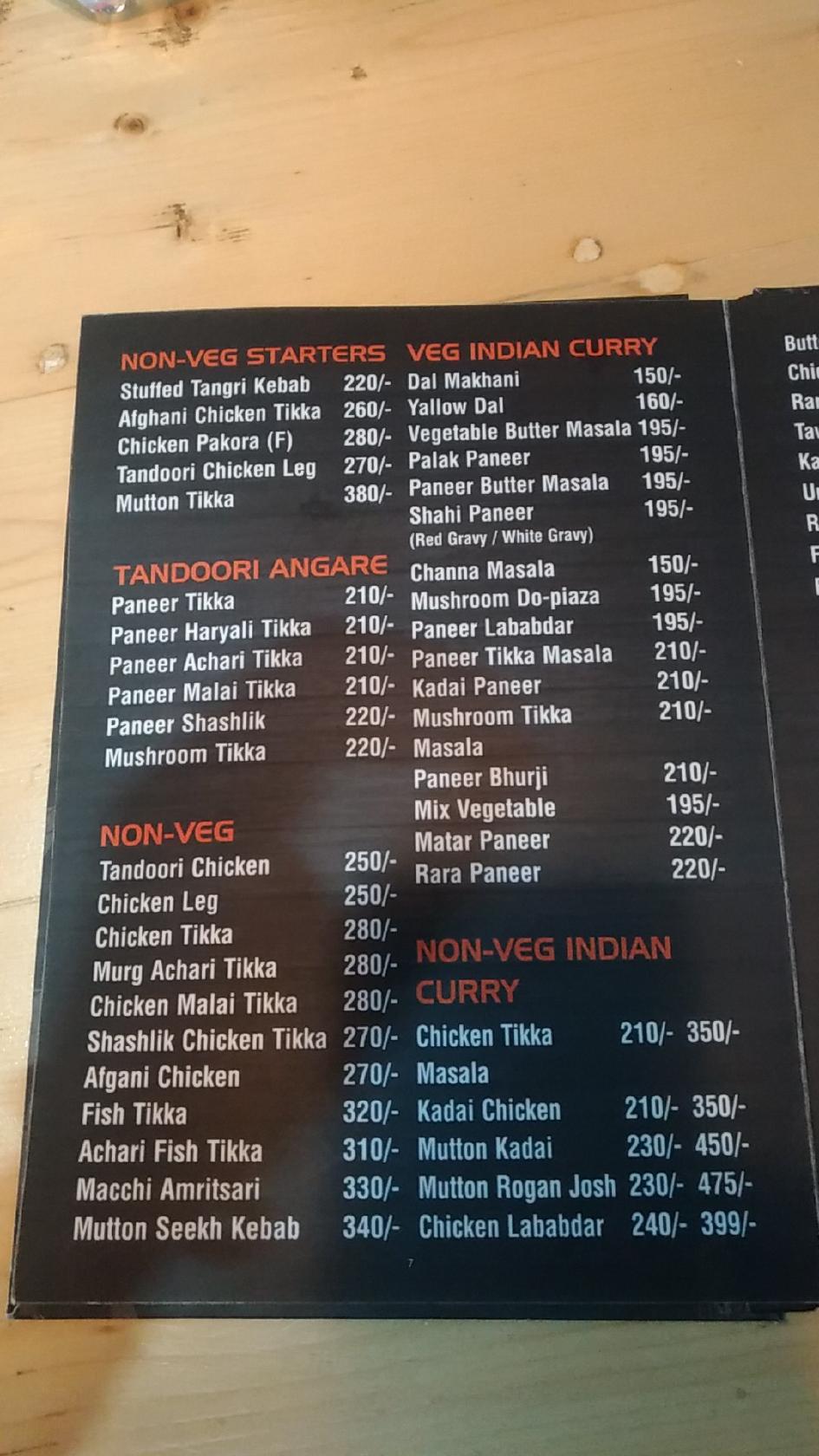 Menu at The New Urban cafe, Tarn Taran Sahib, SCO 15