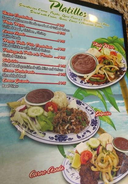 Menu at La Union restaurant, Houston, Wilcrest Dr