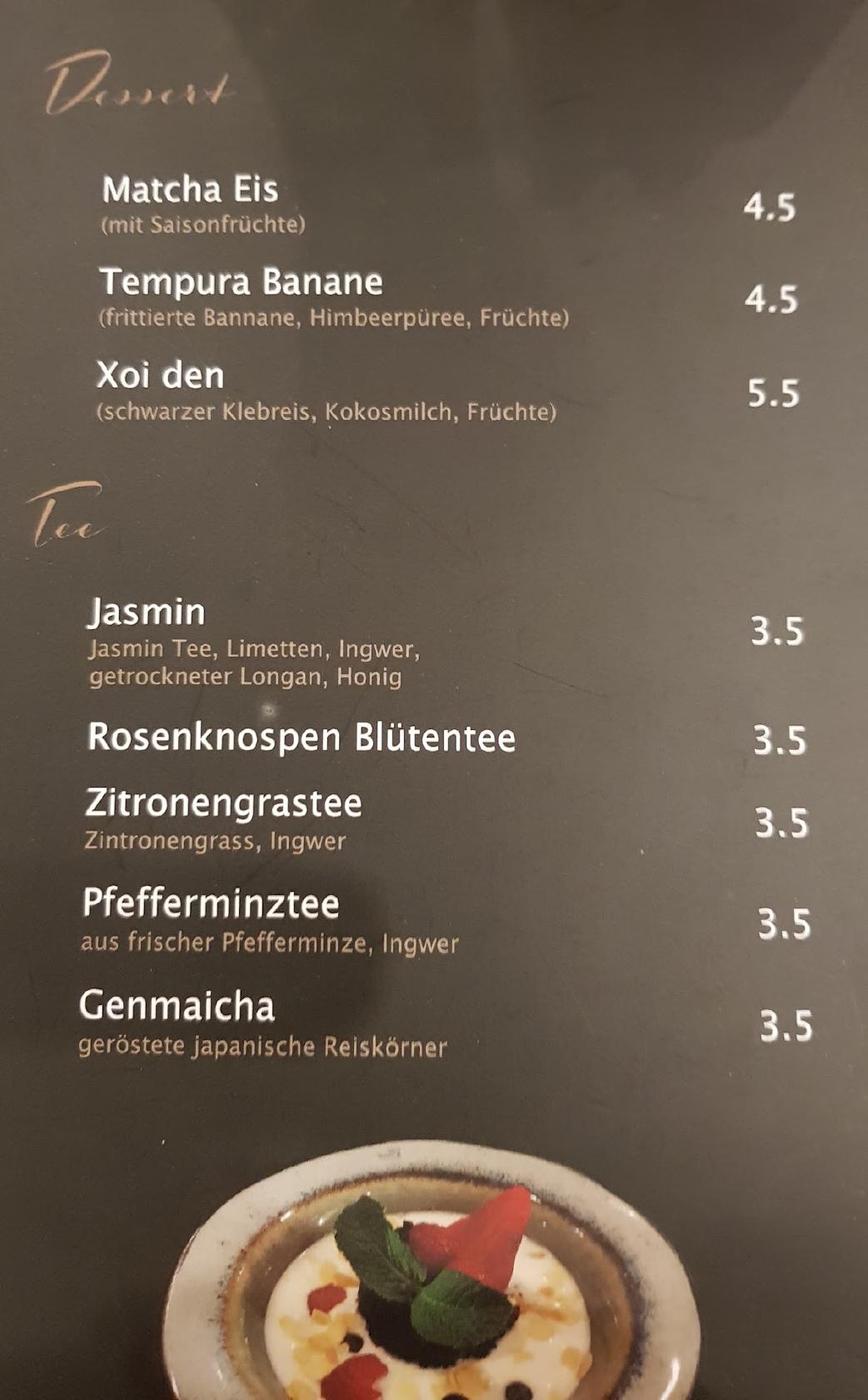 Speisekarte von Mr. T asian fusion restaurant, Essen