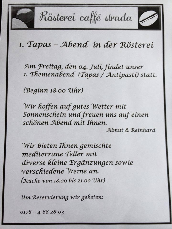 Speisekarte von Rösterei caffé strada cafe, Duisburg