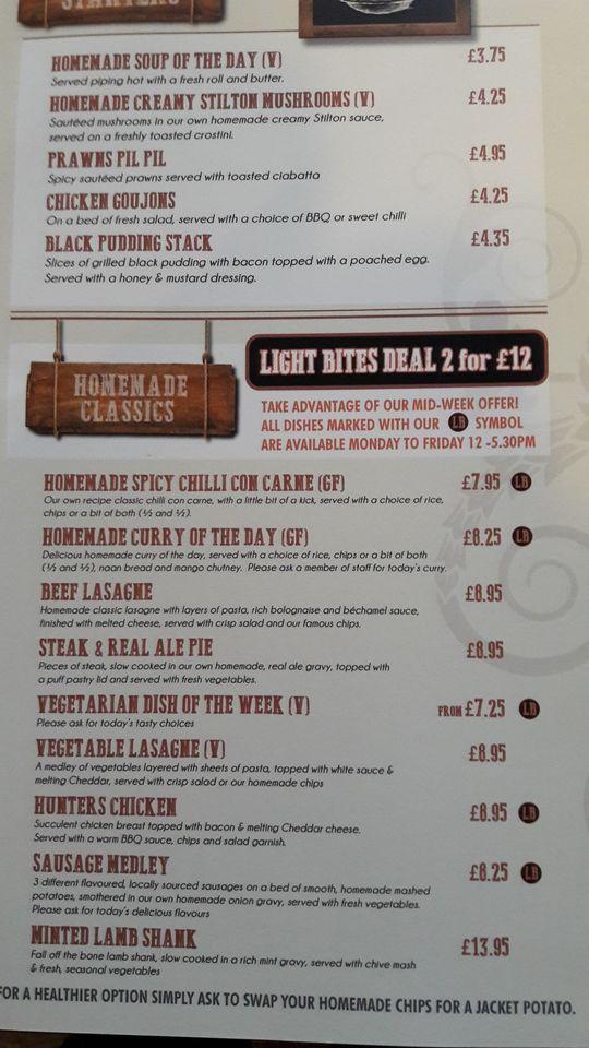 Menu at The Drovers Arms - Mold - Smokehouse pub & bar, Mold