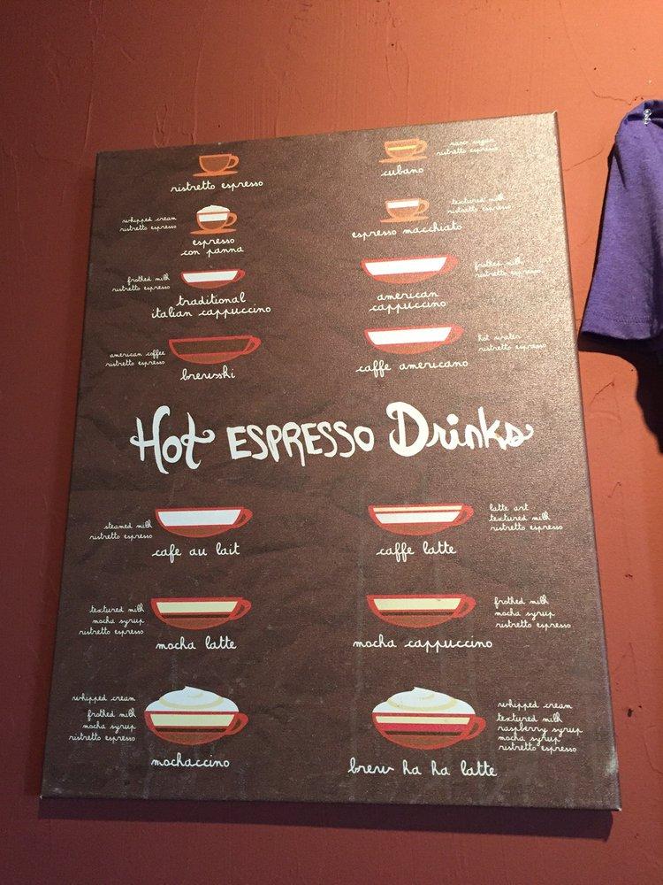 Menu at Brew HaHa! cafe, Newark, 45 E Main St