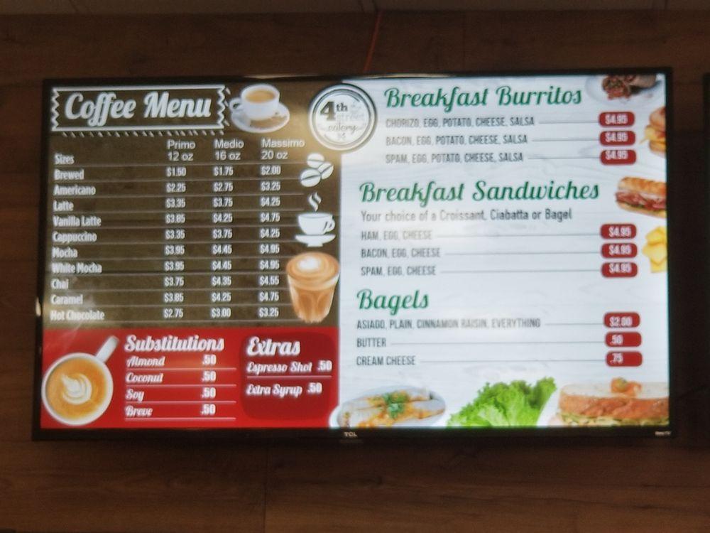 Menu at 4th Street Eatery restaurant, Hollister