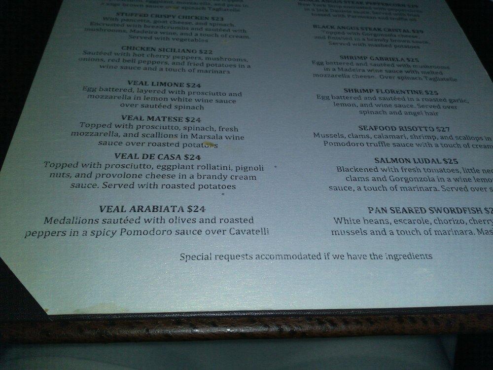 Menu at Ludal's Italian Restaurant, North Haven