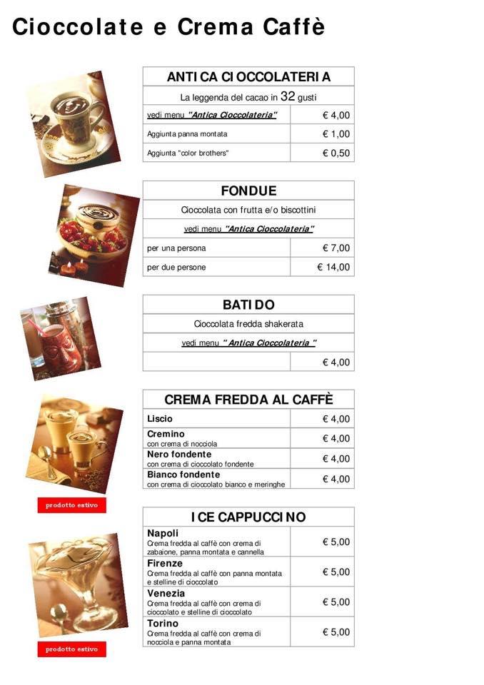 Speisekarte von Retrogusto bar, Varese