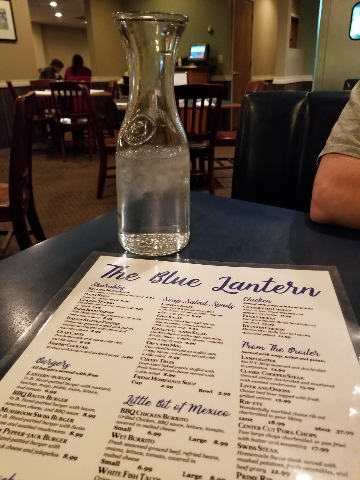 Menu at Blue Lantern Steak & Seafood steakhouse, Mishawaka