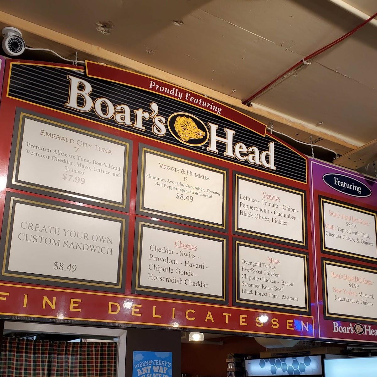 Menu at Fresh Deli & Mart restaurant, Seattle