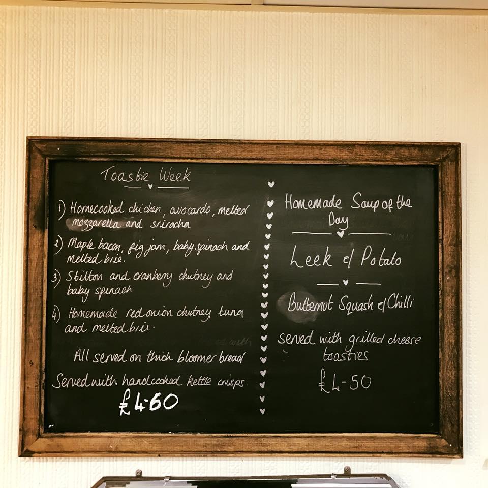 Menu at Rose Bud Cafe, Hitchin