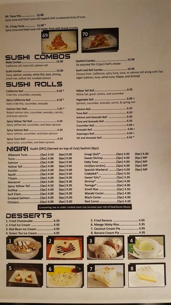 Menu at Cafe RawZ of West Monroe, West Monroe
