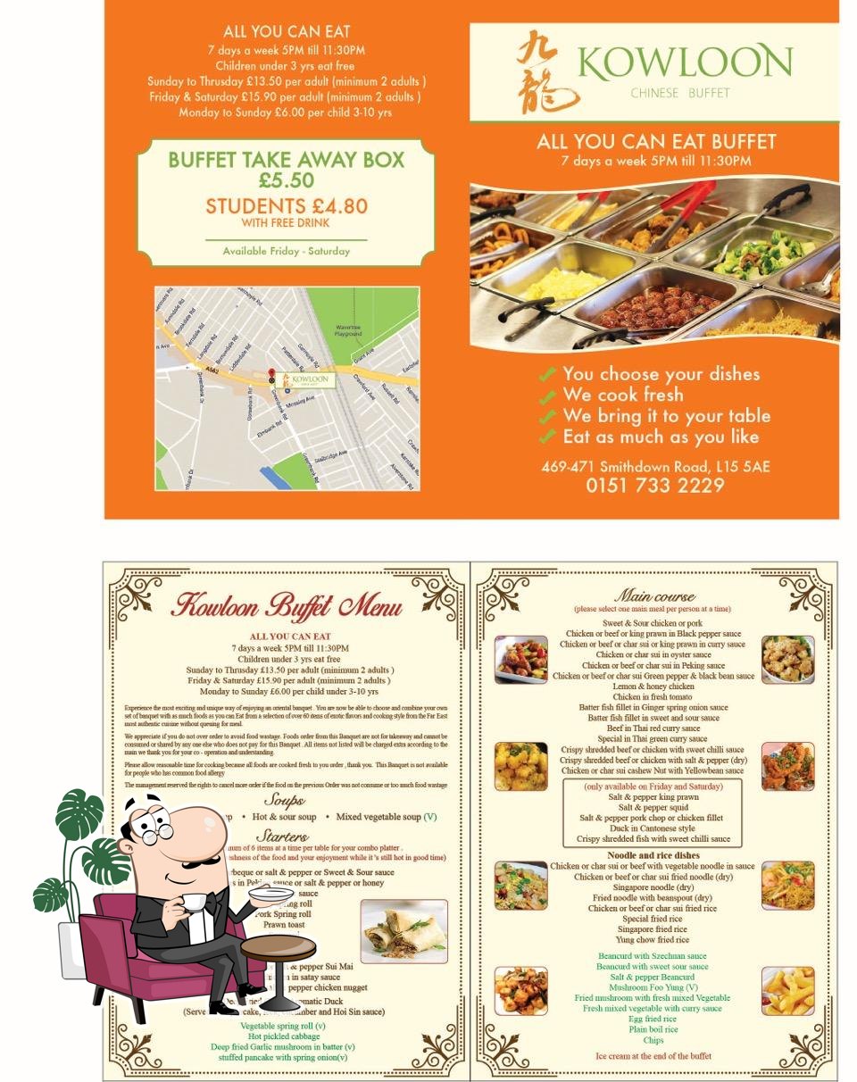 Kowloon Chinese Buffet & Restaurant, Liverpool - Restaurant menu ...