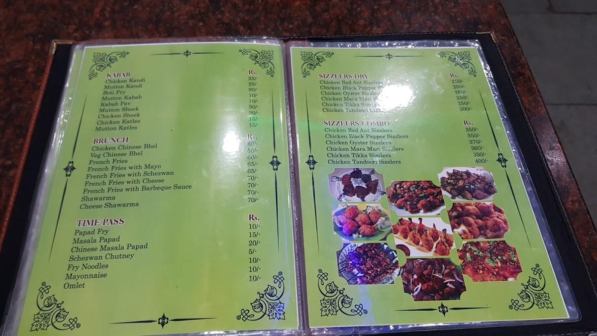 Menu at Bombay Mamu Chinese Hotel, Kalaburagi