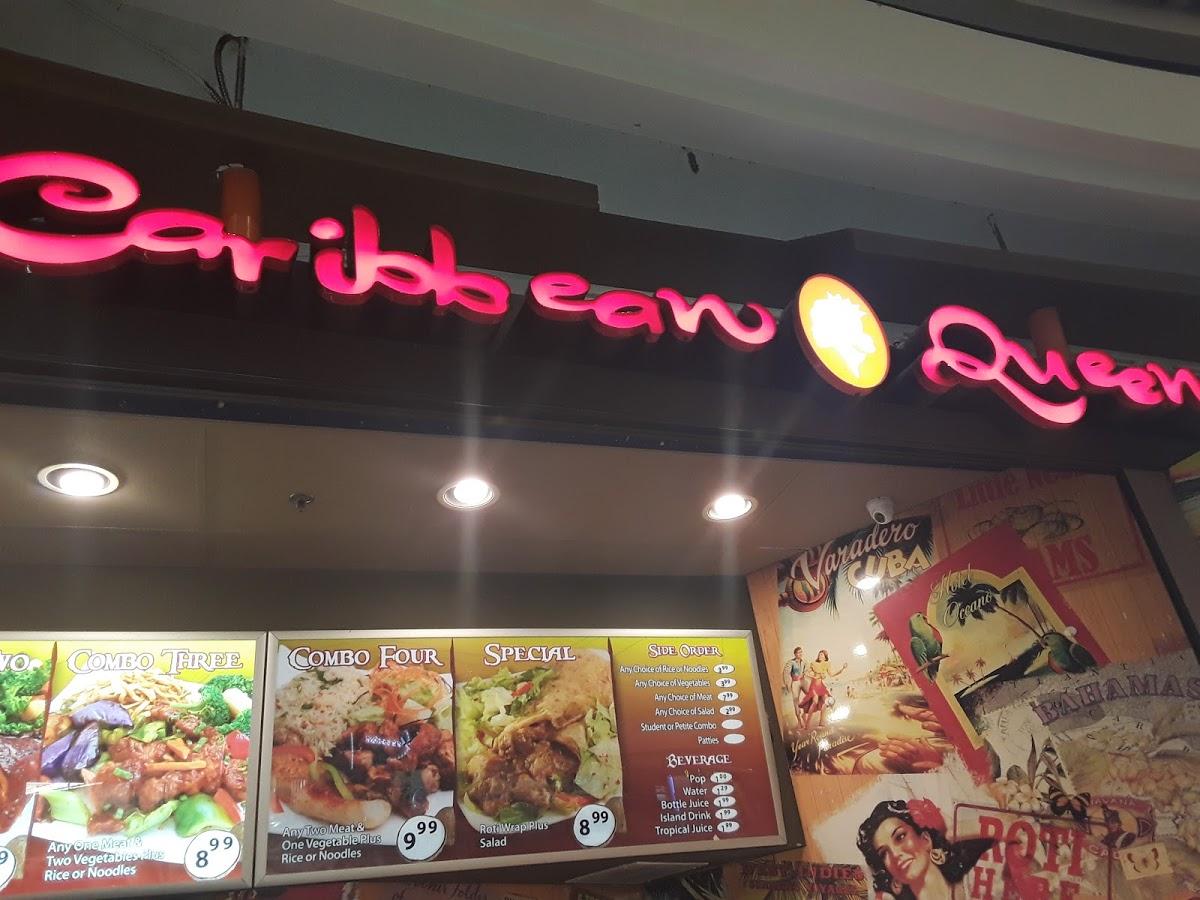 Menu at Caribbean Queen restaurant, Toronto, Yonge St