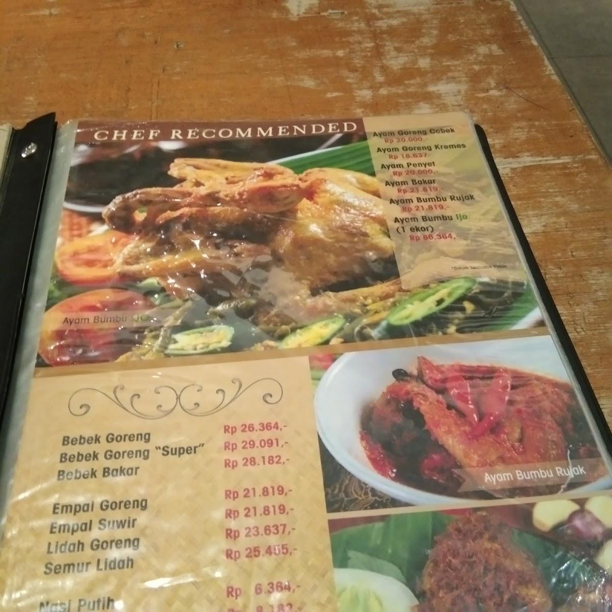 Menu at Cobek Cobek Boulevard restaurant, Makassar, Jl. Boulevard No.6
