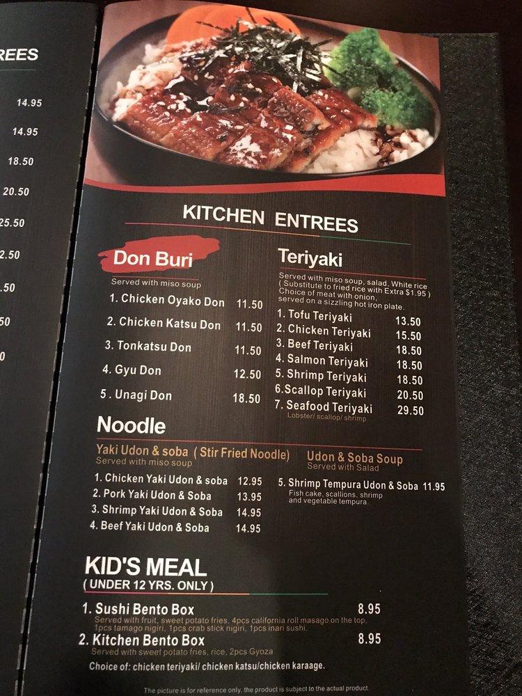 Menu at Kizuna Sushi Bar & Grill, Kaneohe