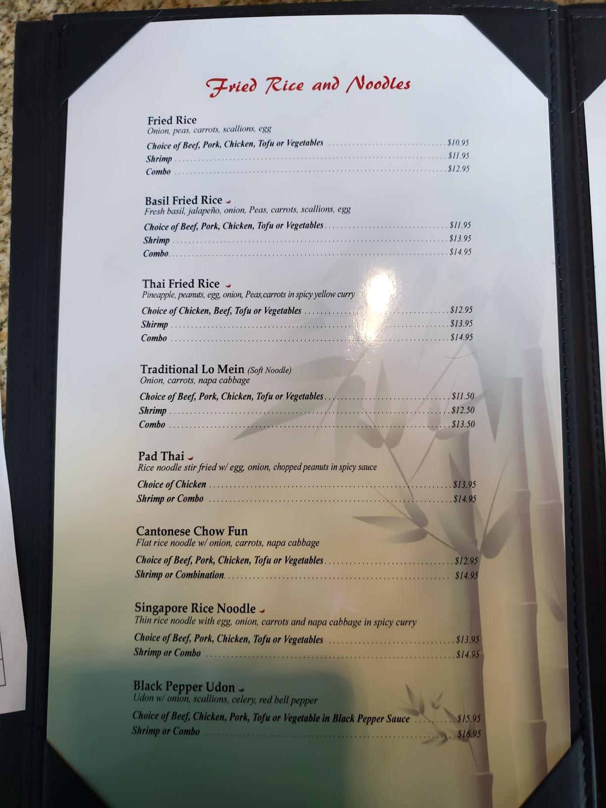 Menu at Chopsticks Asian Bistro restaurant, Littleton