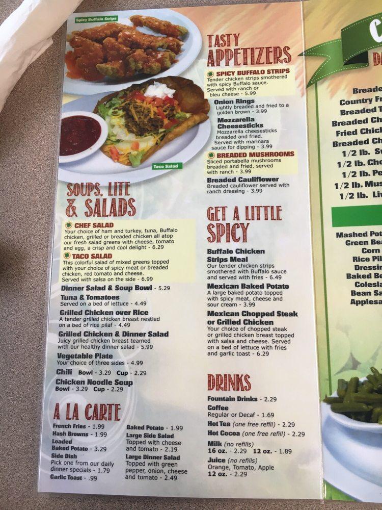 Menu at Cloverleaf South Restaurant, Bloomington