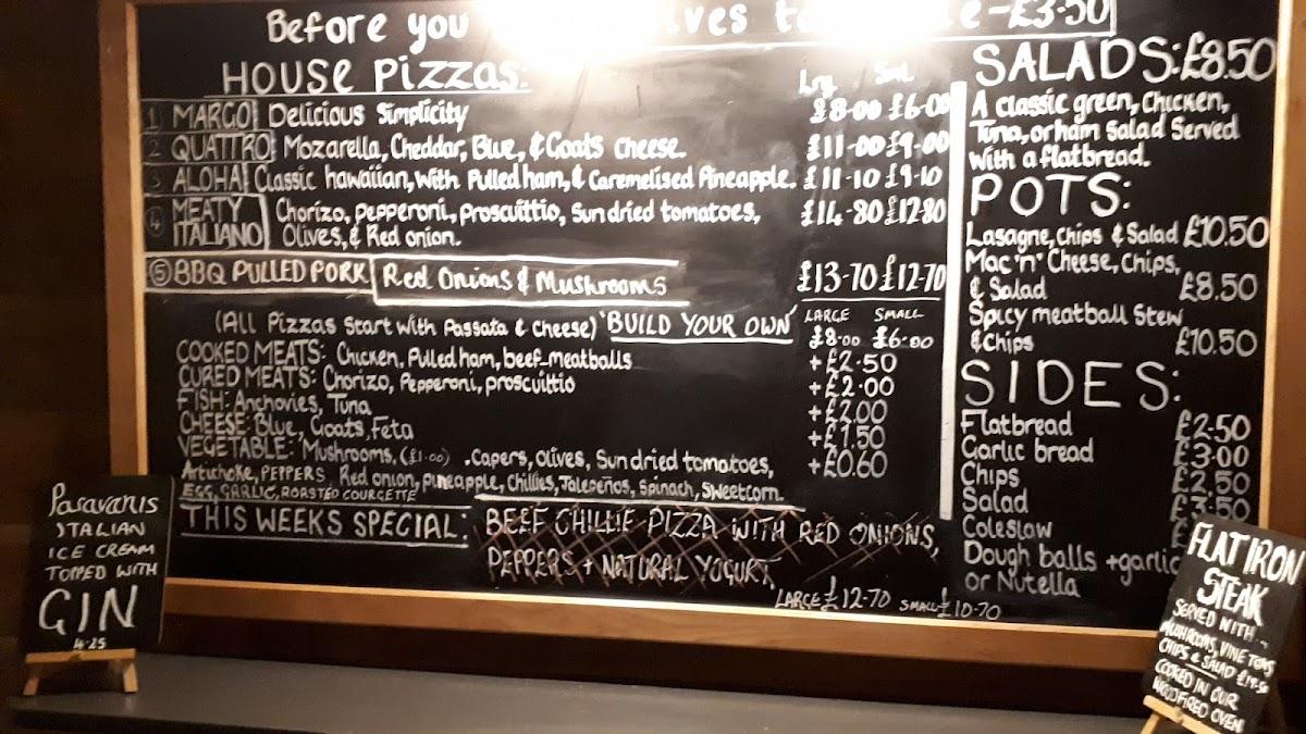 Menu at The Greyhound restaurant, Botesdale, The St