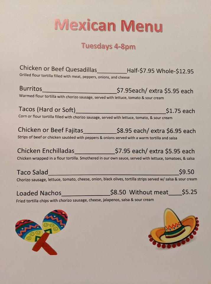Menu at Off Duty, Inc. pub & bar, Belmont