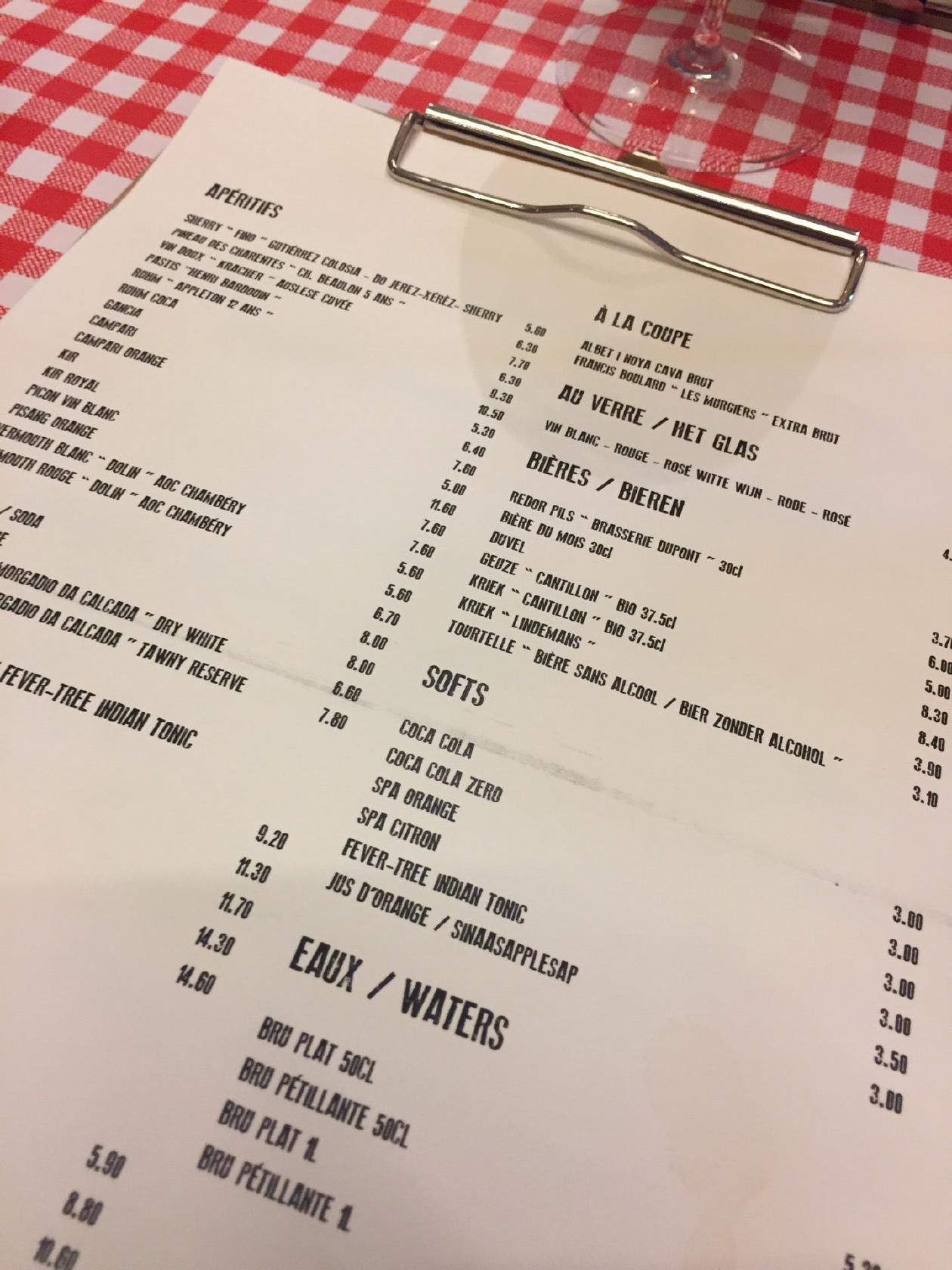 Menu au Friture René, Anderlecht
