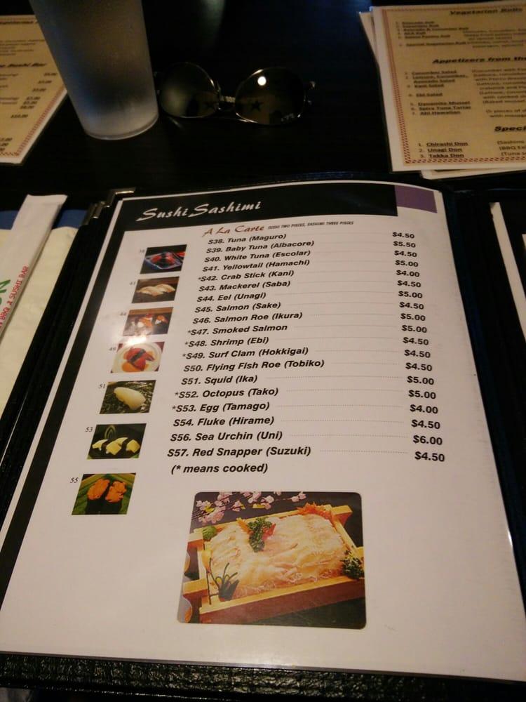Menu at Yukon Korean BBQ & Sushi Bar, Dover