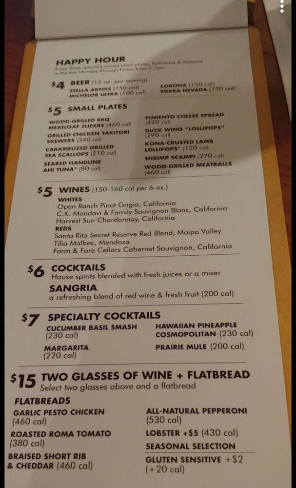 Menu at Seasons 52 pub & bar, Jacksonville