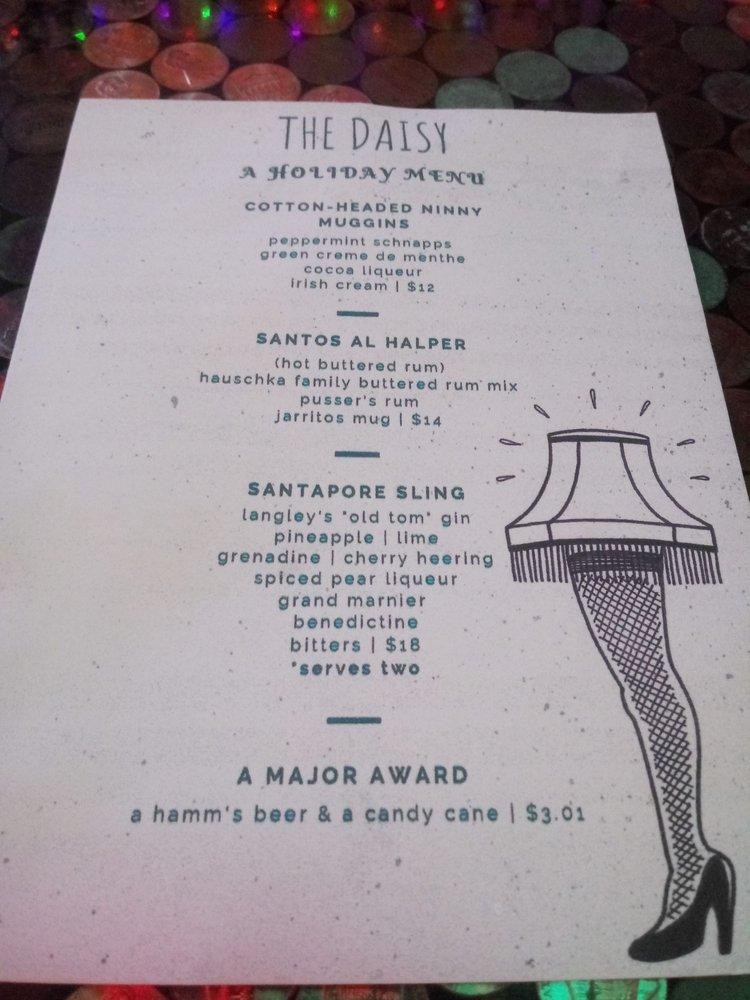 Menu at The Daisy pub & bar, Temecula