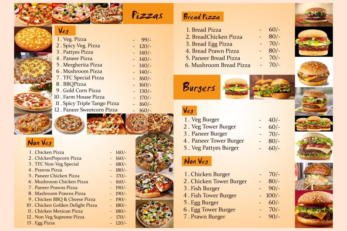 Menu at TFC Kakinada, Kakinada