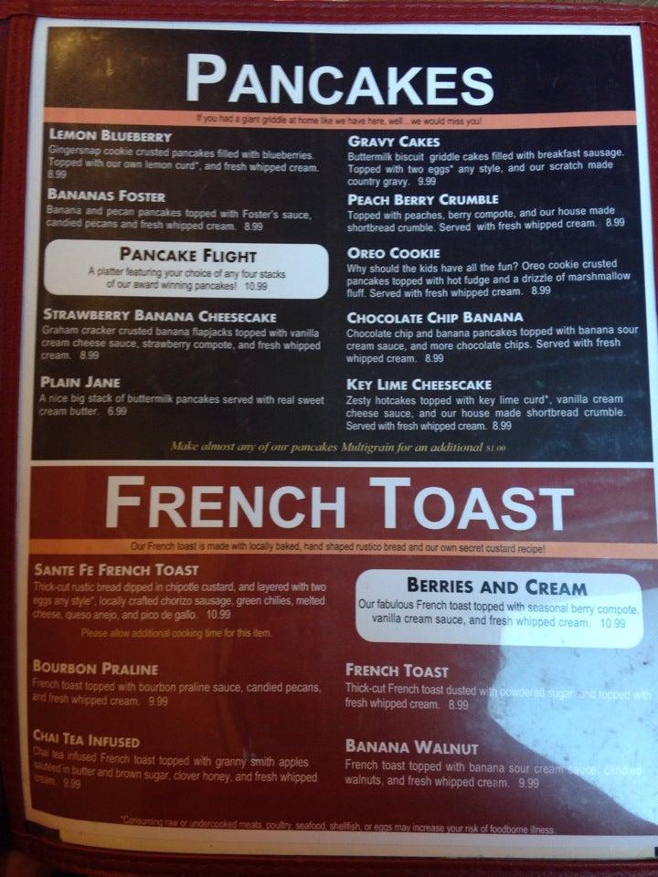 Menu at Toast Fine Food & Coffee restaurant, Littleton, W Belleview Ave ...
