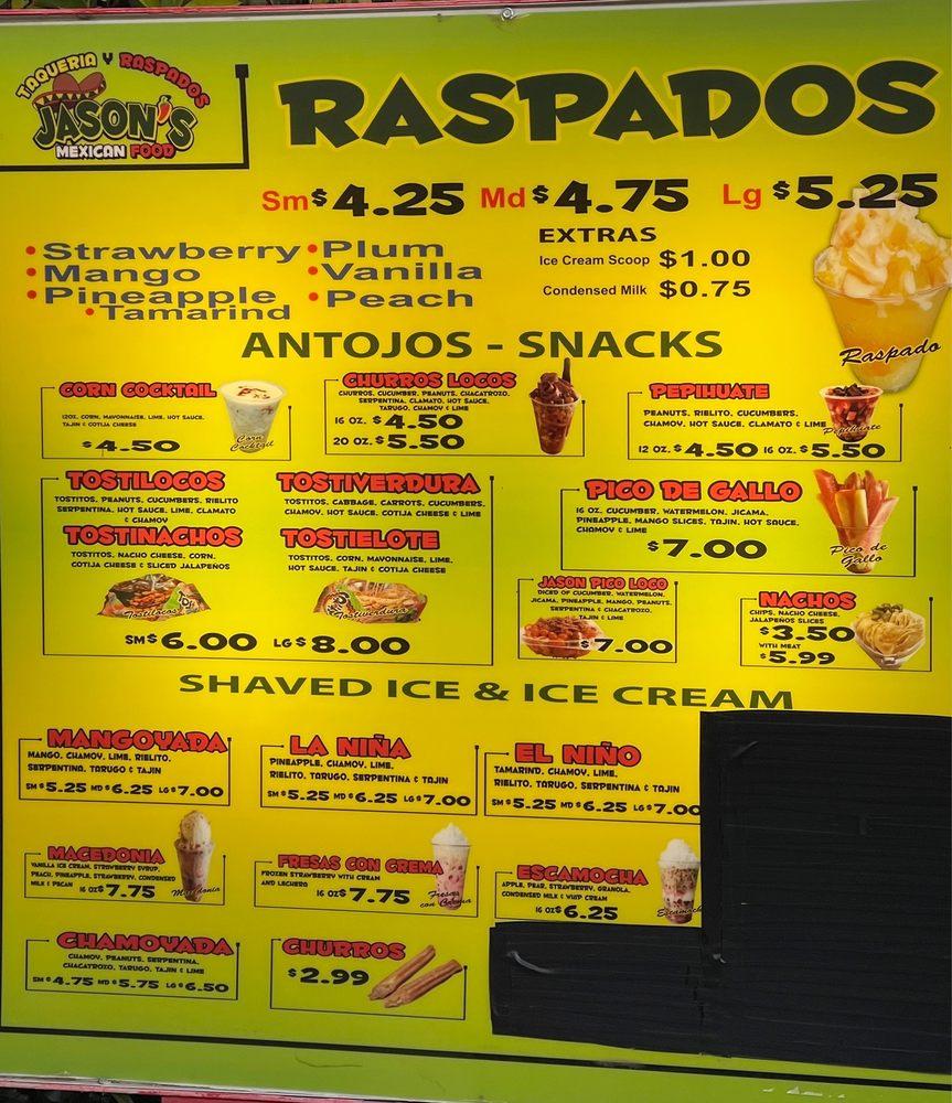Menu at Jason's Mexican Food - Thornydale restaurant, Tucson, N ...
