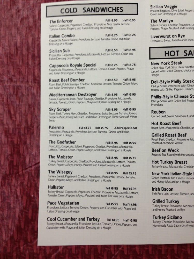 Menu at Old Fashioned Italian Deli restaurant, Littleton