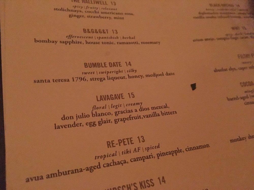 Menu at Beaker & Gray pub & bar, Miami, N Miami Ave