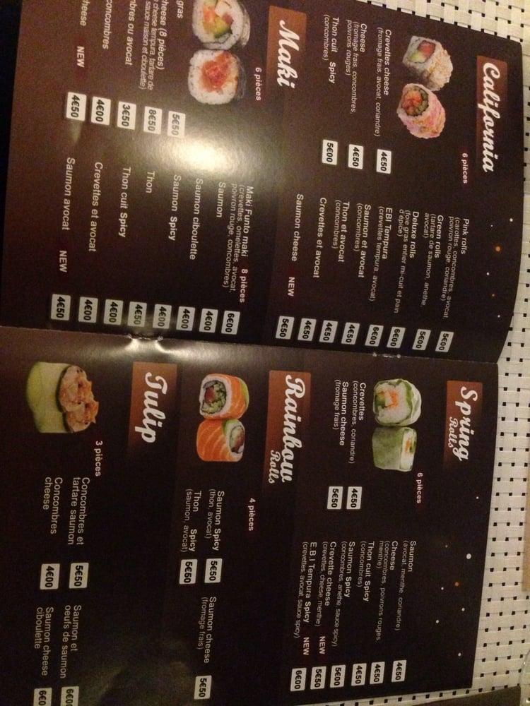 Menu au Ishi Sushi restaurant, Martigues, 1 Bd I et F Joliot Curie