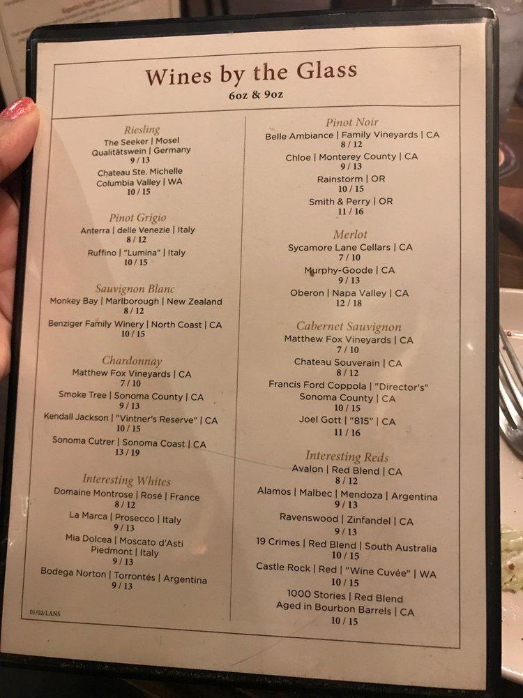 Menu at Malone's Lansdowne restaurant, Lexington, Tates Creek Rd