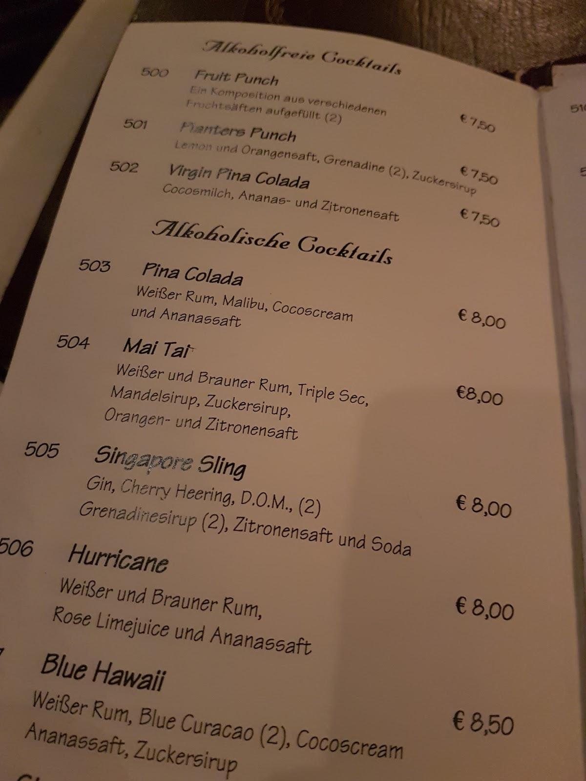 Speisekarte von Sila Thai Thailändisches Restaurant & Cocktail, Düsseldorf