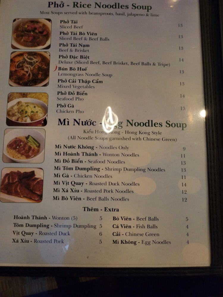 Menu at Asian Legend Vietnamese Cuisine restaurant, Lansdale, 844 W Main St
