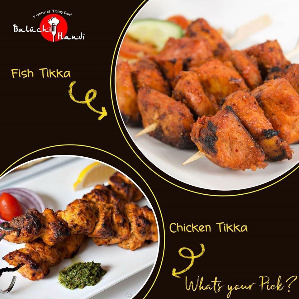 Menu at Baluchi handi nirman nagar near mansarover metro station ...