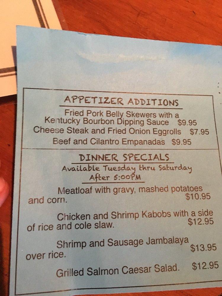 Menu at Flying Pig Saloon pub & bar, Malvern