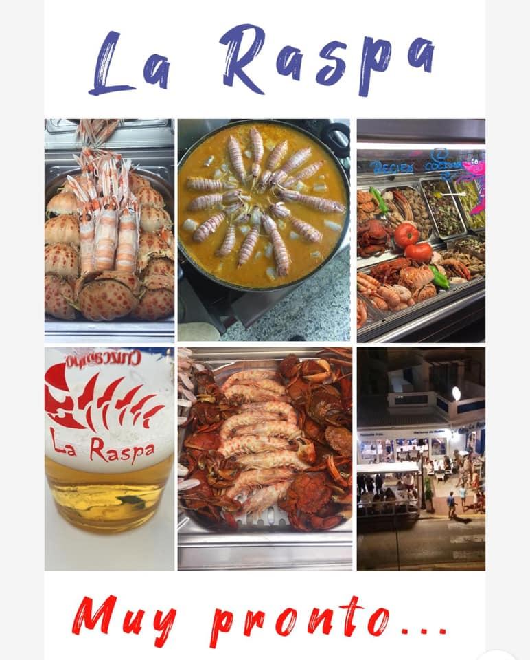 Carta de Restaurante La Raspa, Rota
