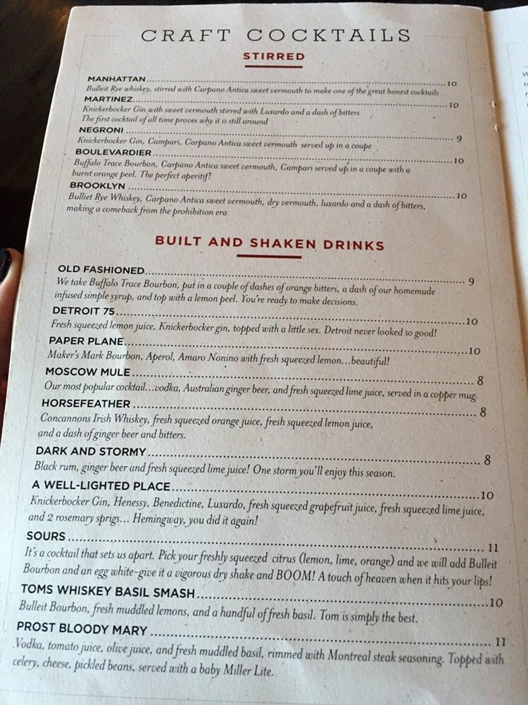 Menu at Prost Wine Bar & Charcuterie, Frankenmuth