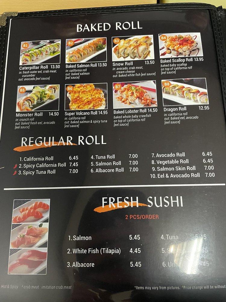 Menu at J Sushi Carson restaurant, Carson