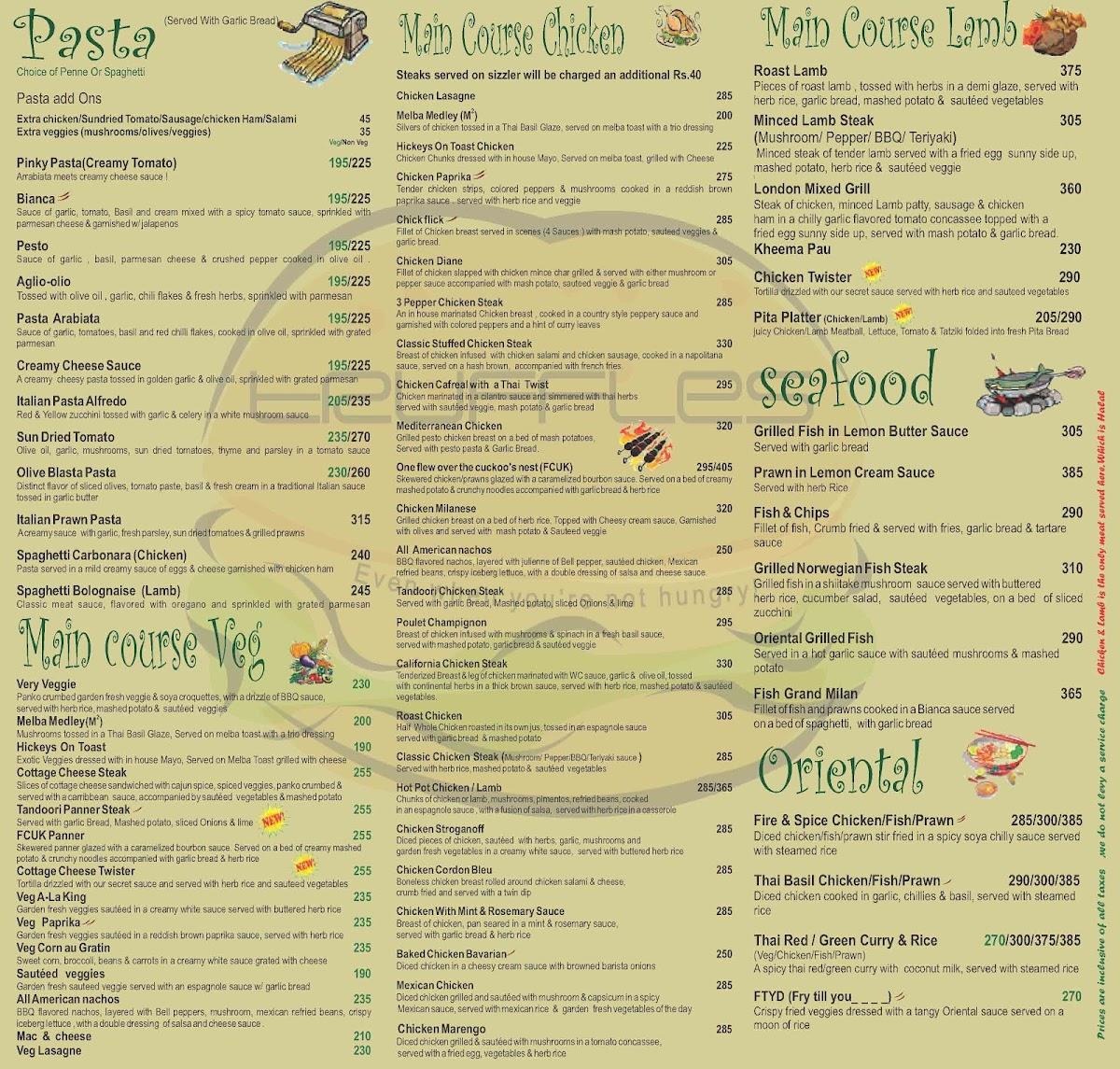 Menu at Truffles, Bengaluru, Apex Building 93/A Ground Floor