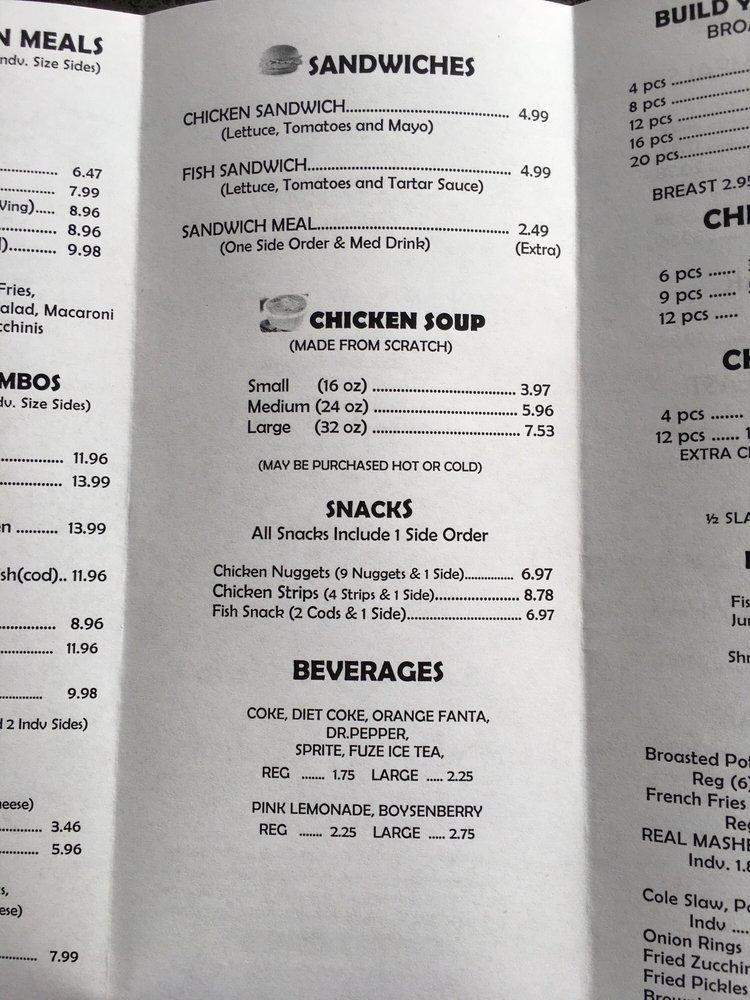 Menu at Chicken Box Broasted Chicken restaurant, La Habra, 330 E ...