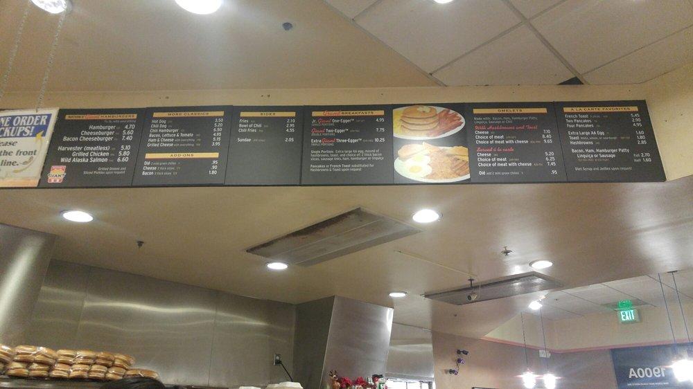 Menu at Nation's Giant Hamburgers & Great Pies desserts, Pleasant Hill