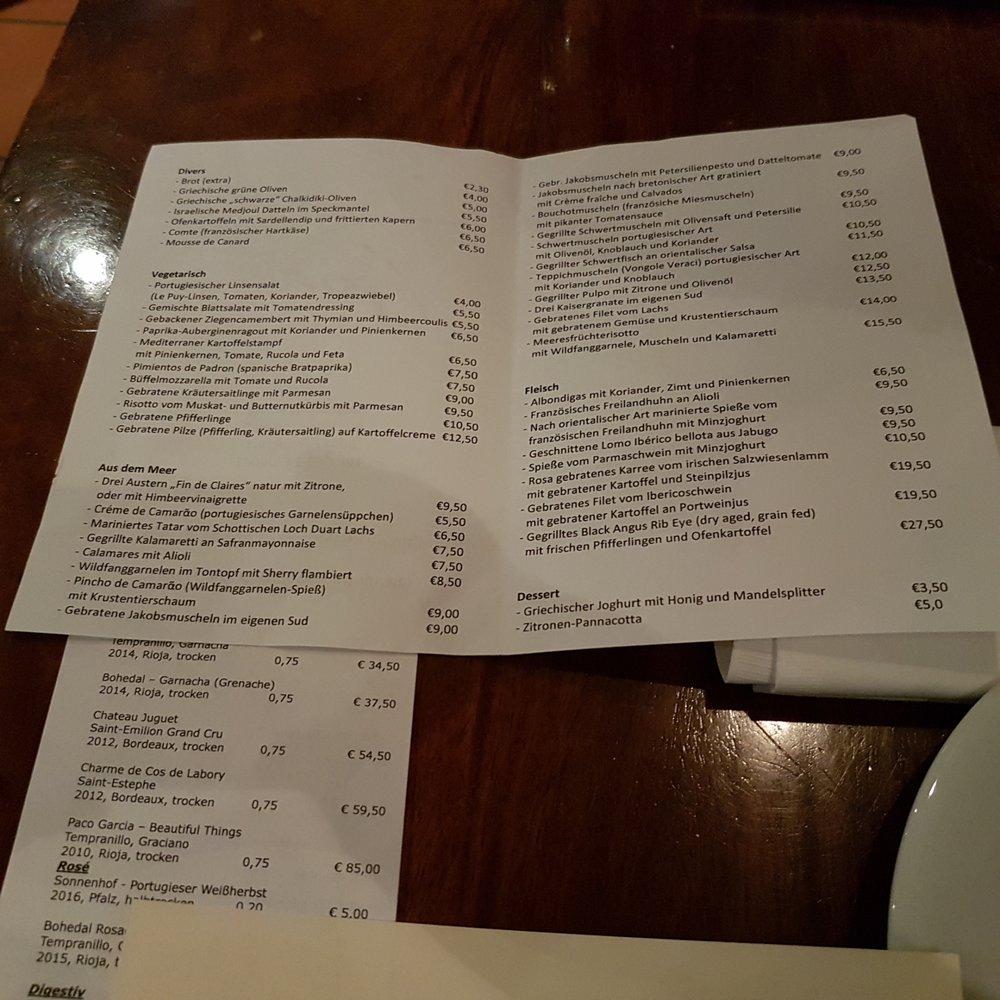 Speisekarte von Ponte pub & Bar, Frankfurt am Main