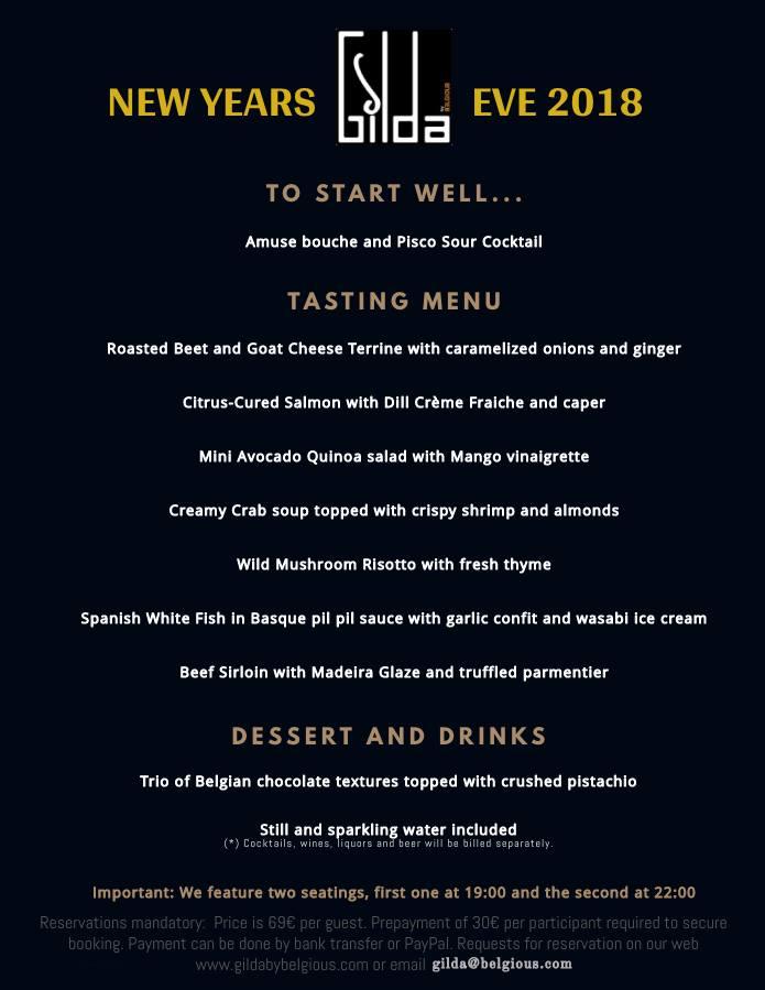Menu at GILDA Tapes Bistro Urbà pub & bar, Barcelona, Carrer Ample