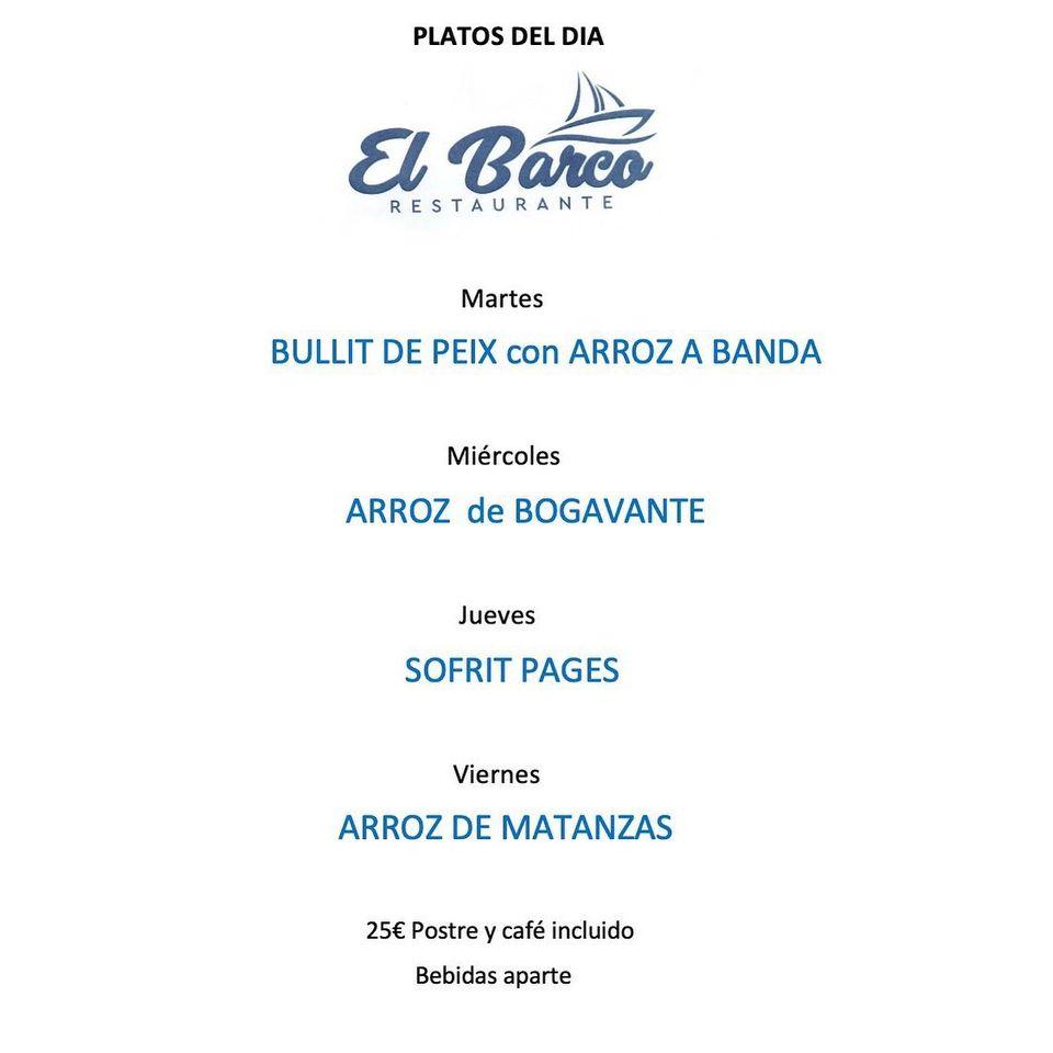 Menu at Almar Restaurante Ibiza, Ibiza