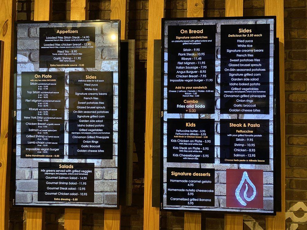 Menu at Steak on Fire - Steak Up steakhouse, Orlando