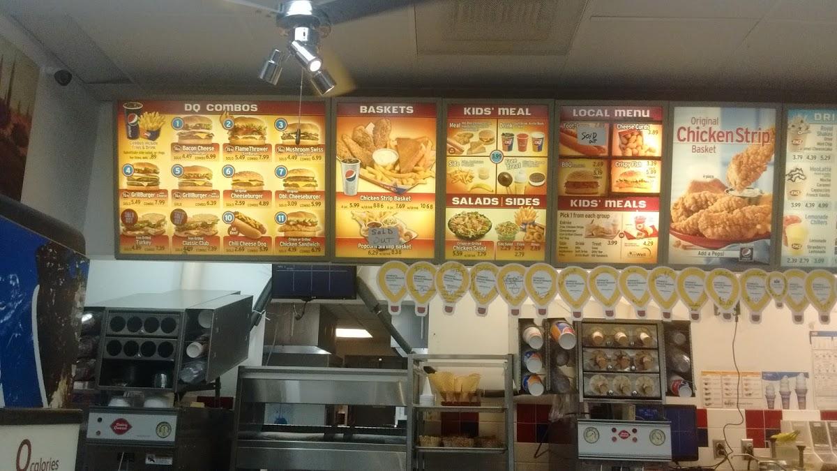 Menu at Dairy Queen restaurant, Sisseton, 418 Hickory St E