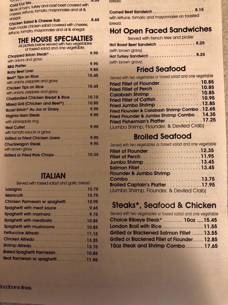 Menu at Rock Hill Diner restaurant, Rock Hill, Cherry Rd